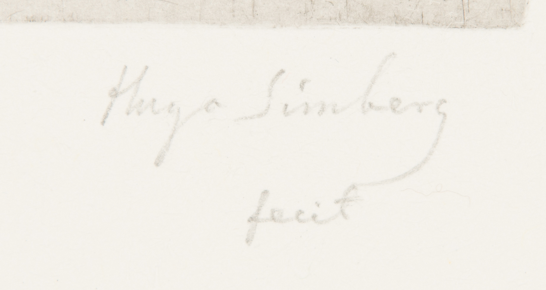 Hugo Simberg, torrnål, signerad fecit. - Bukowskis