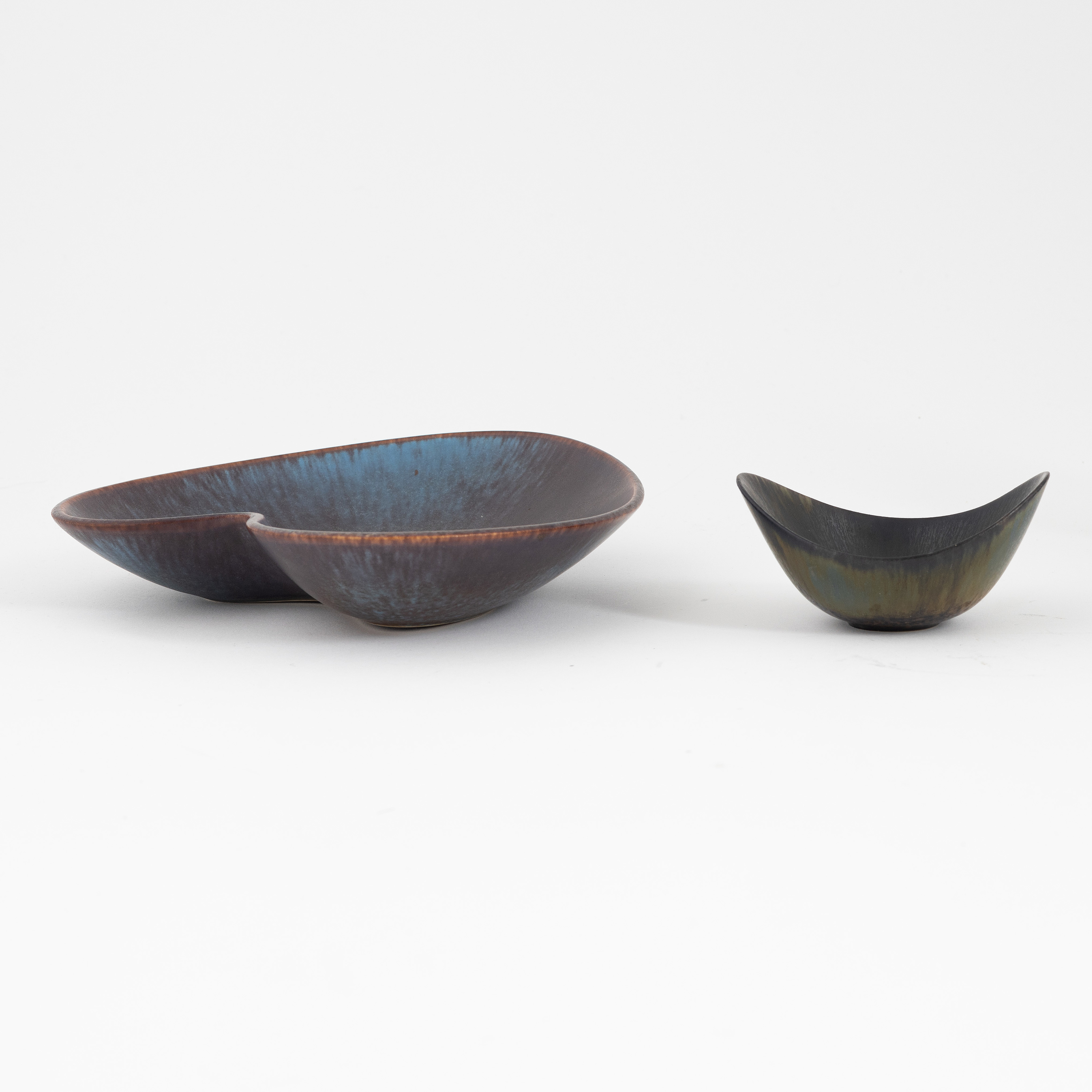 Gunnar Nylund, vas, skålfat samt skål och Bertil Lundgren, skulptur ...