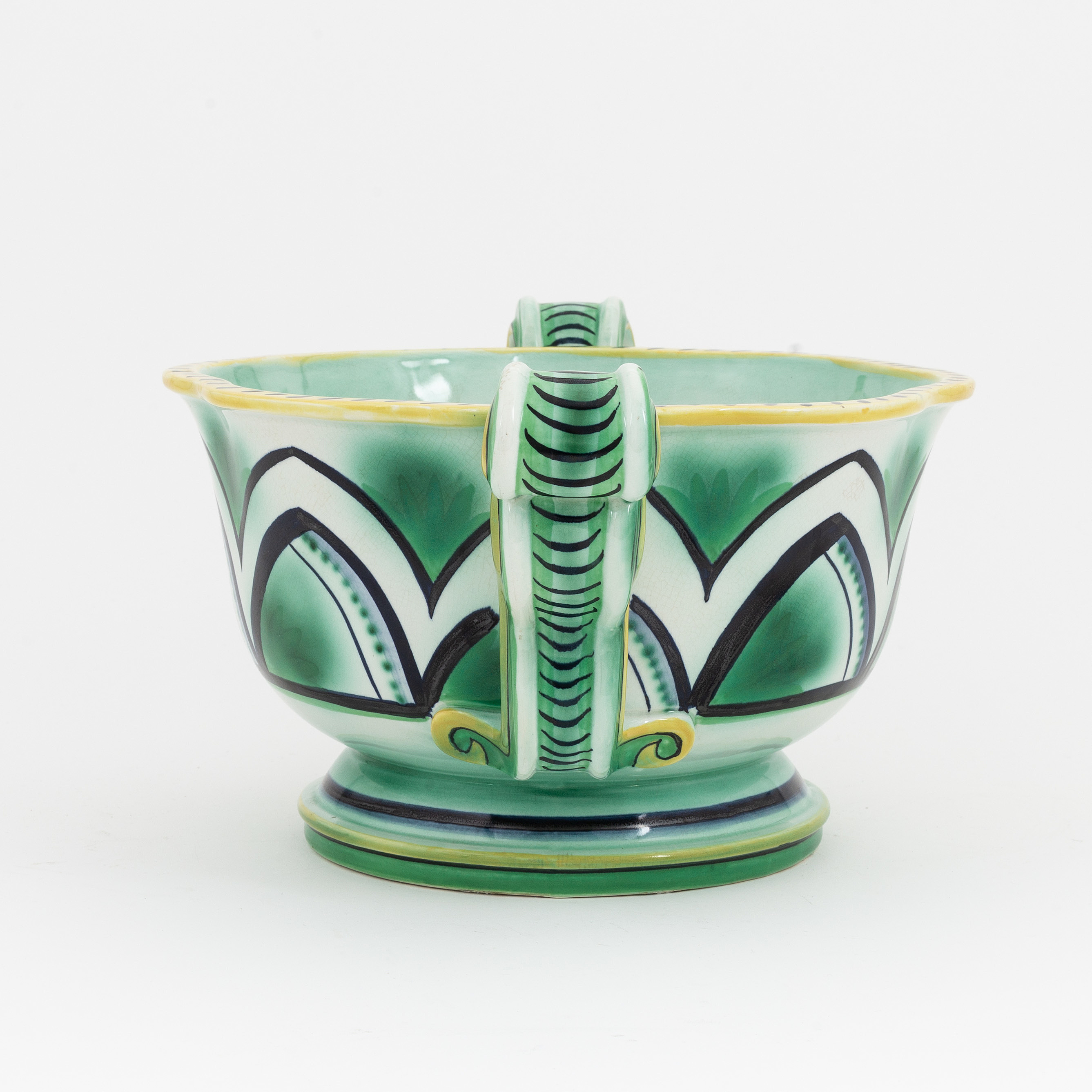 Arthur Percy, bålskål, flintgods, Gefle, Swedish Grace, 1920-30-tal ...