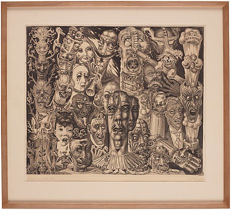 Eduard Wiiralt, "Põrgu" (Hell). - Bukowskis