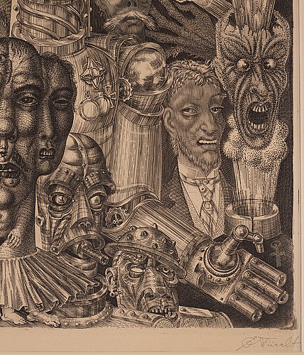 Eduard Wiiralt, "Põrgu" (Hell). - Bukowskis