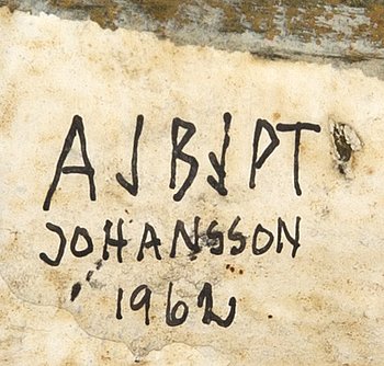 Albert Johansson, oil on panel signed and dated 1962. - Bukowskis