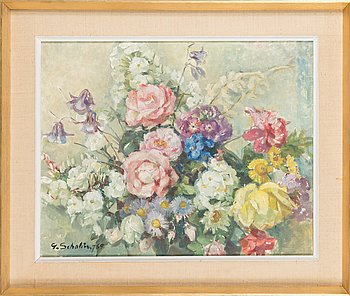 Greta Schalin, oil on canvas, signed and dated -69. - Bukowskis