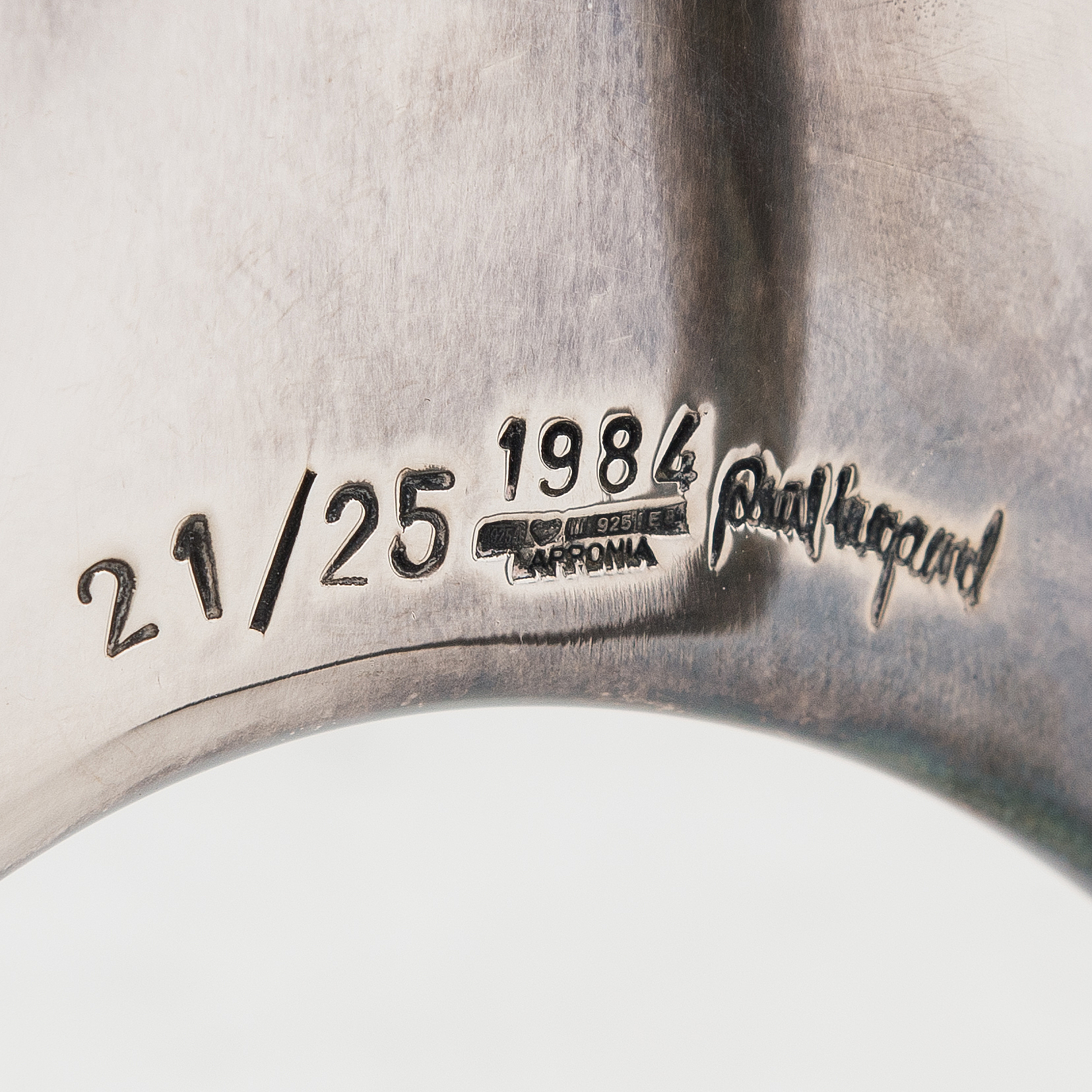 Poul Havgaard, skulptur, sterling silver, numrerad 21/25, Lapponia ...