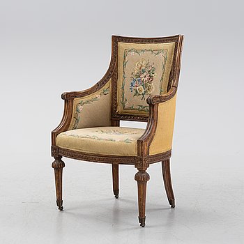 Karmstol, sengustaviansk, signerad OES (Olof Eriksson i Strekered ...