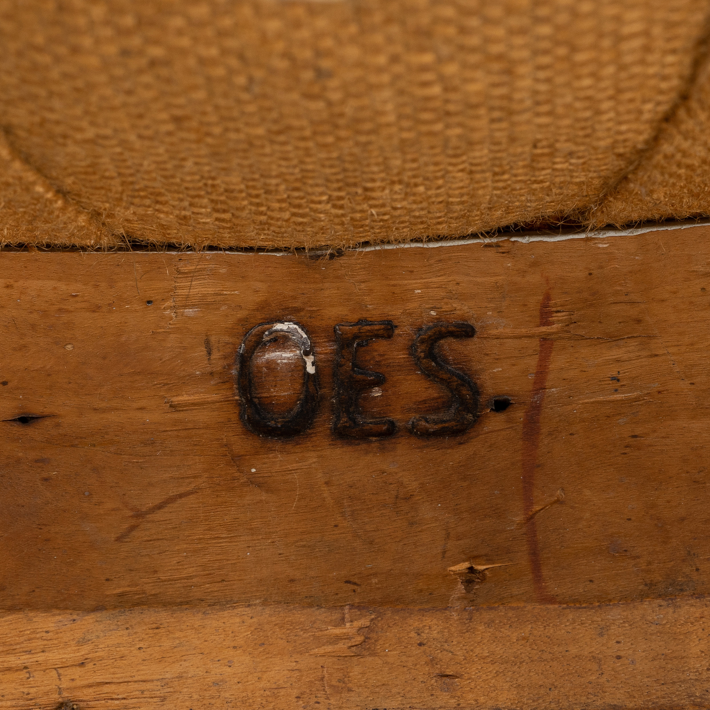 Karmstol, sengustaviansk, signerad OES (Olof Eriksson i Strekered ...