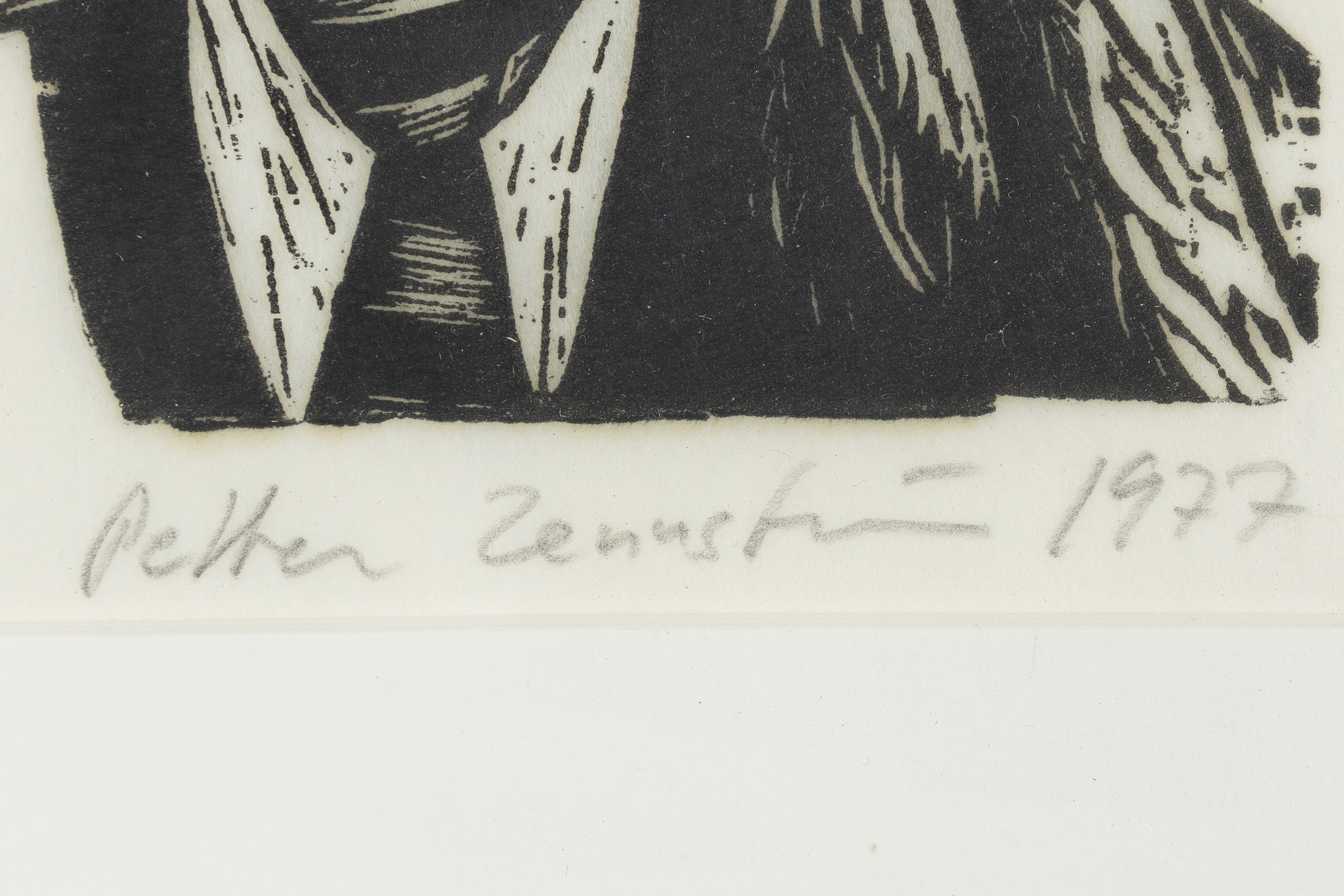 Petter Zennström, träsnitt, 1977, signerat. - Bukowskis