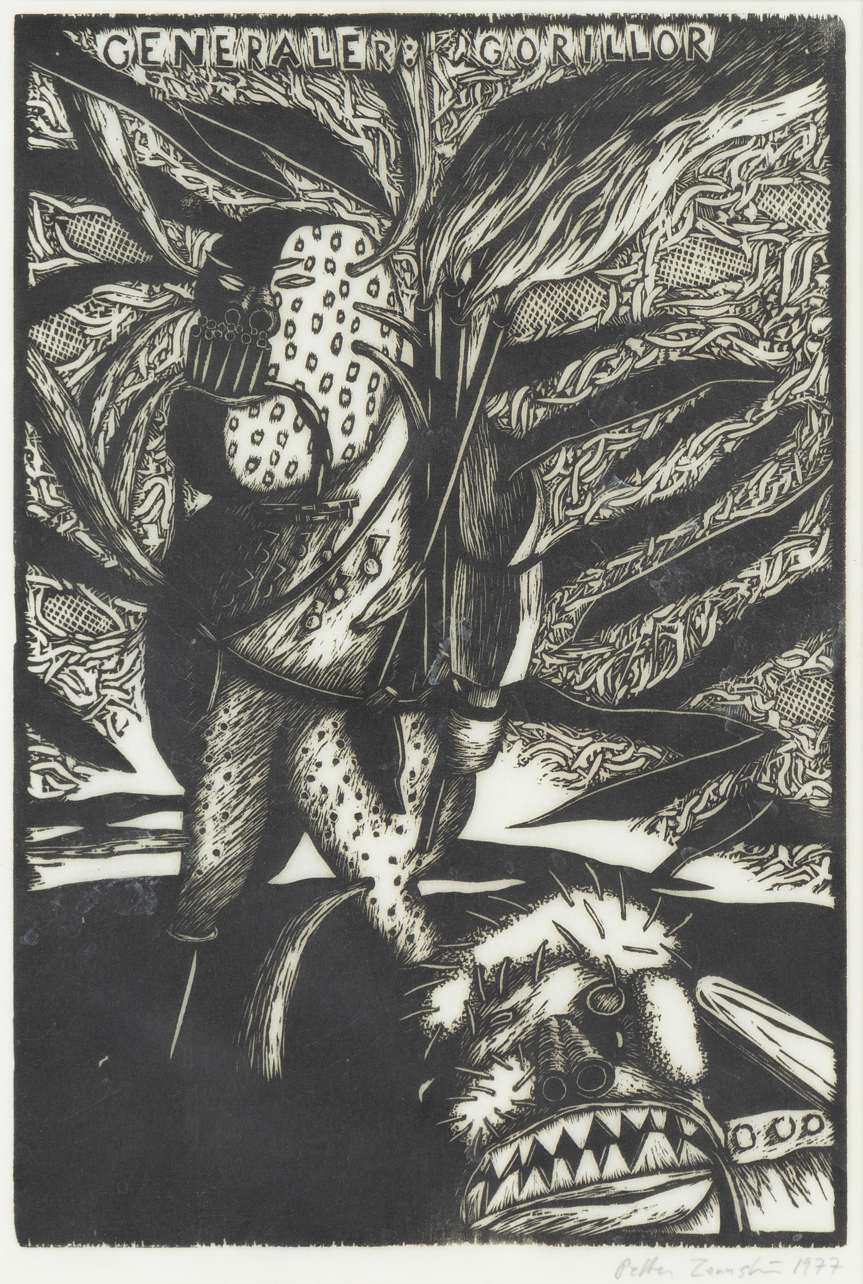 Petter Zennström, wood cut, 1977, signed. - Bukowskis