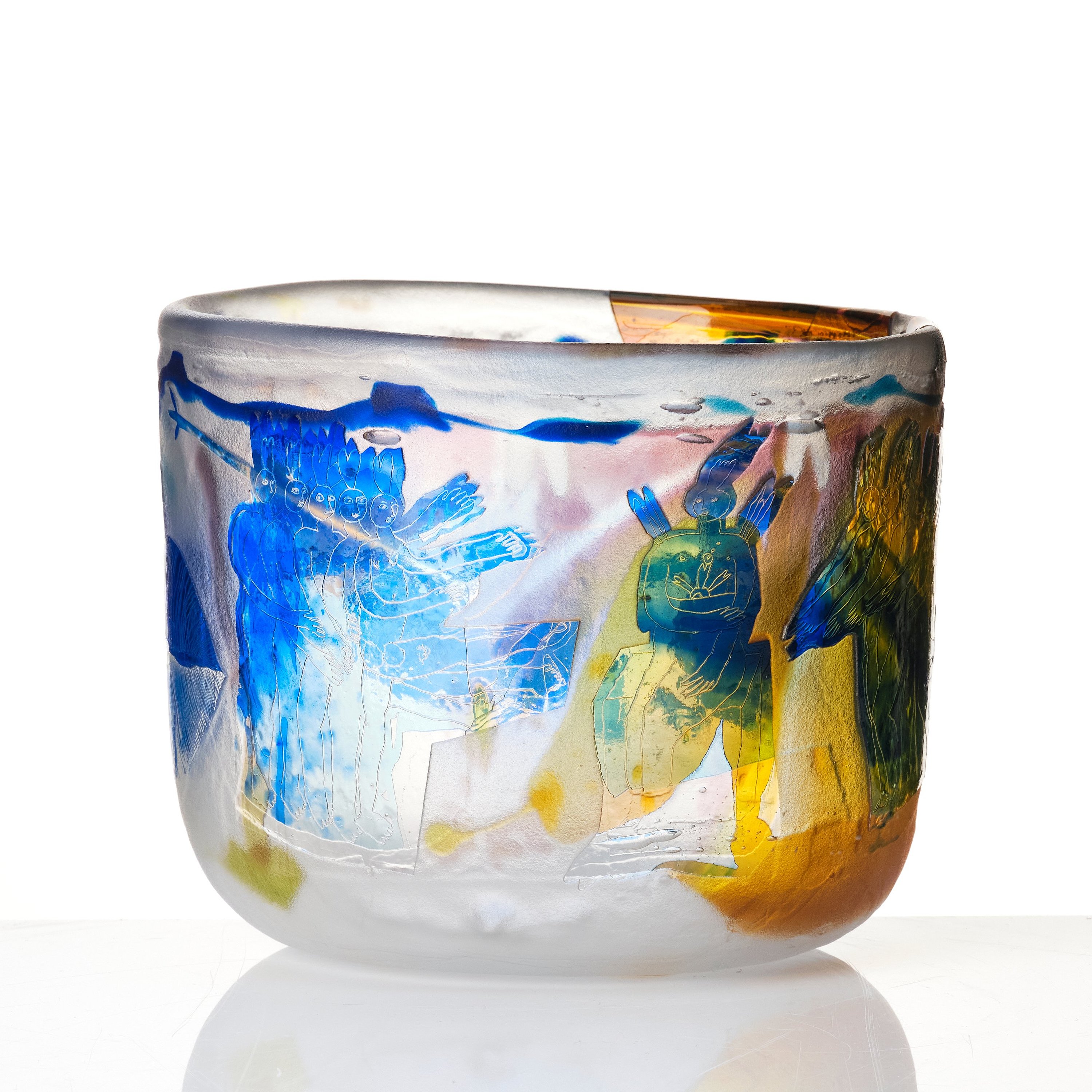 Ann Wärff, Ann Wolff), an engraved and etched cameo glass bowl ...