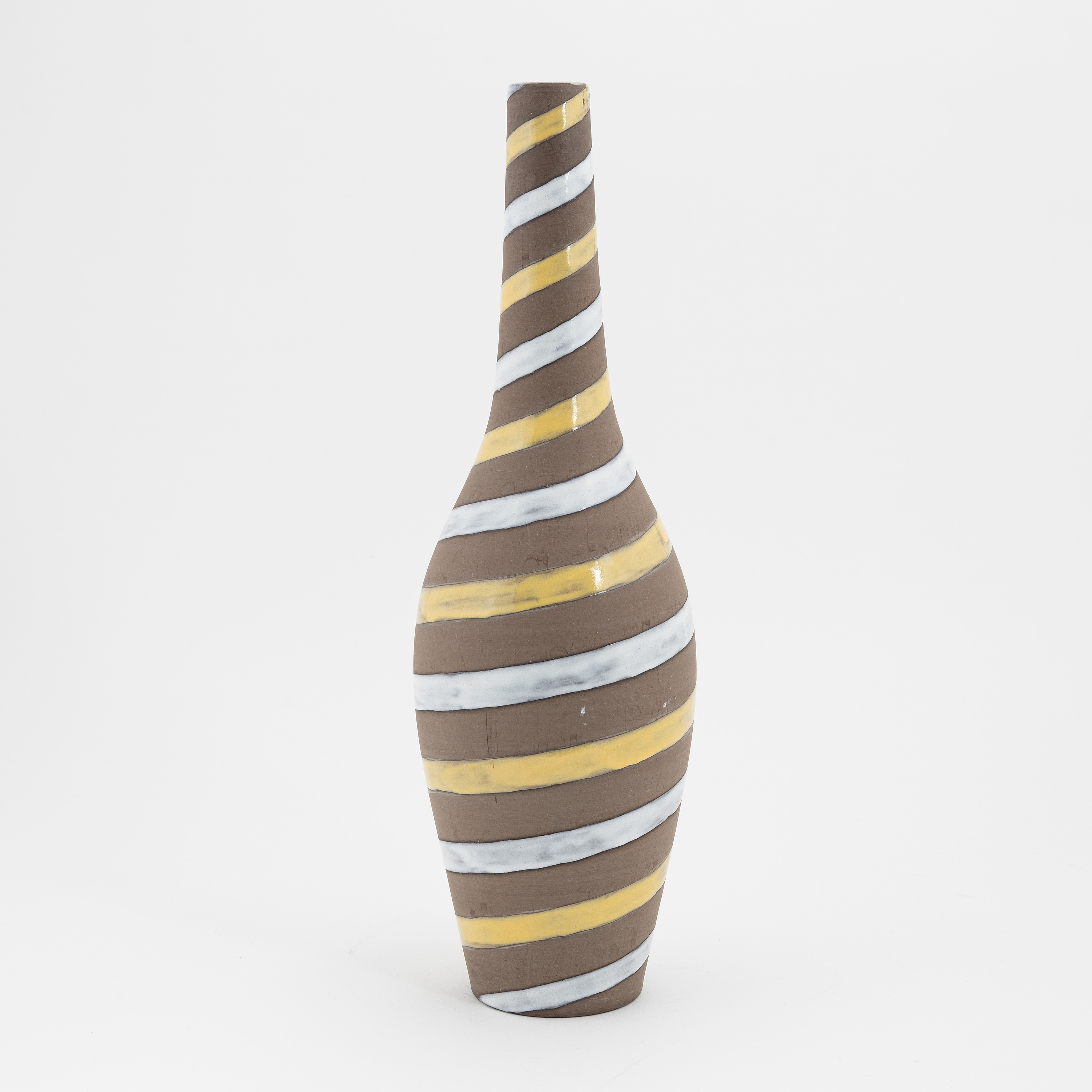 Ingrid Atterberg, a 'Spiral' earthenware vase, Upsala Ekeby. - Bukowskis