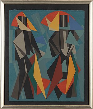 C Göran Karlsson, färgserigrafi, signerad C Göran Karlsson, daterad 93 ...