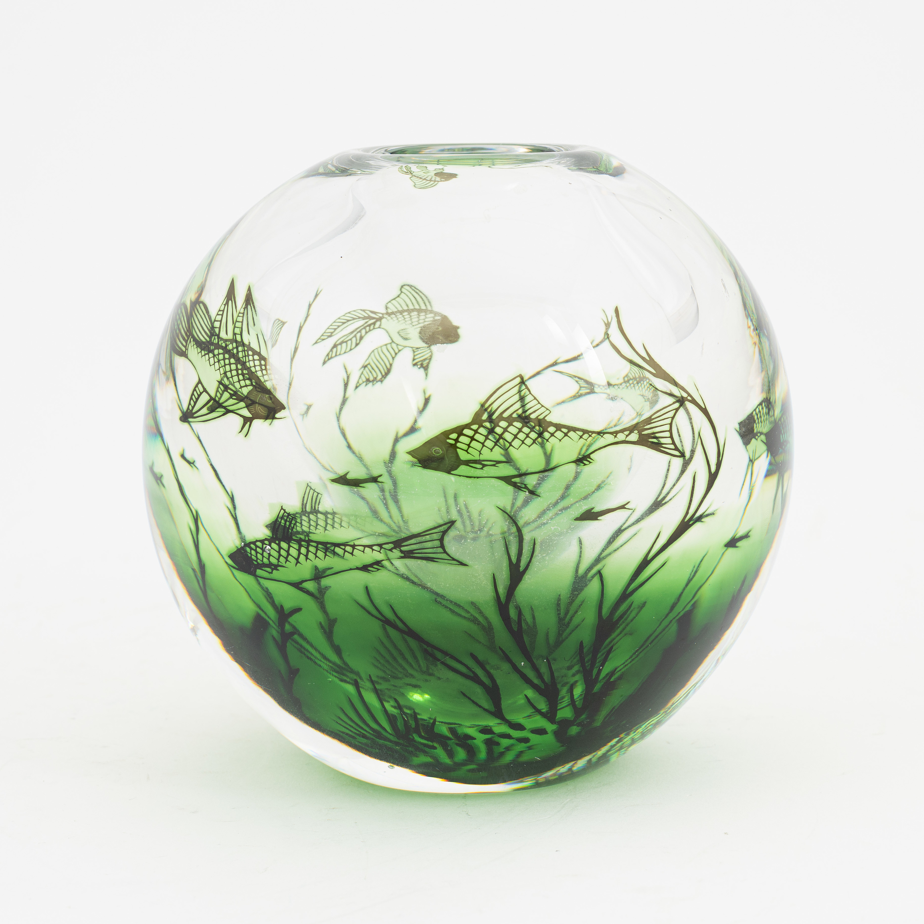 Edward Hald, a graal glass vase, Orrefors. - Bukowskis