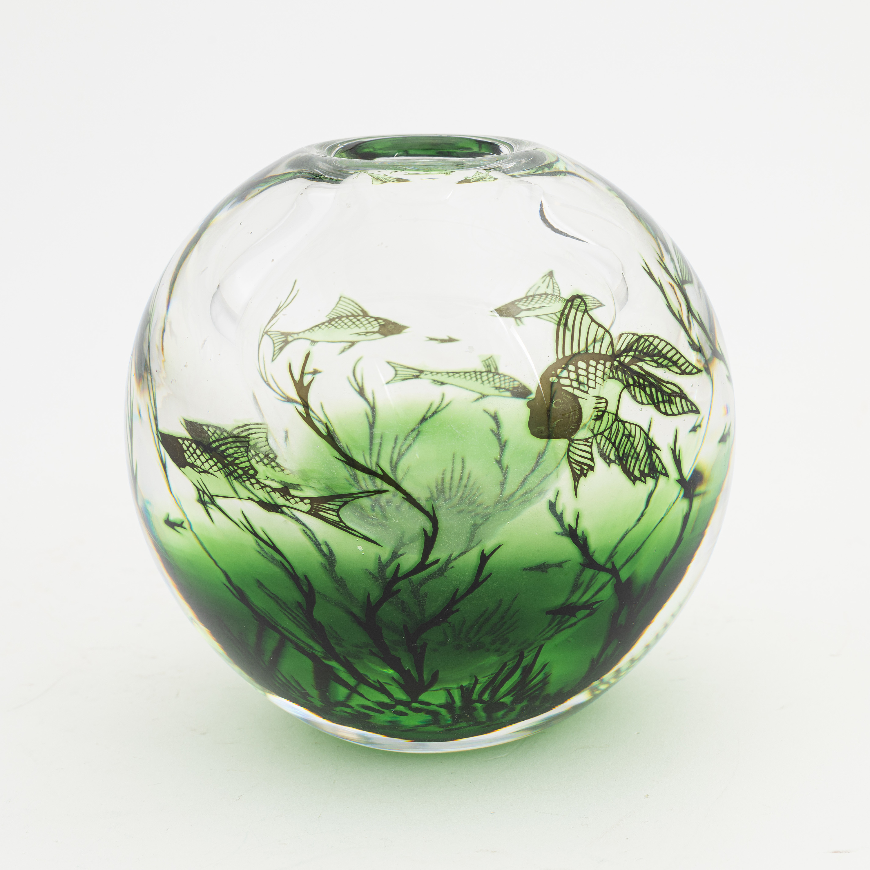 Edward Hald, a graal glass vase, Orrefors. - Bukowskis