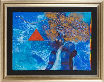 Ardy Strüwer, akvarell, signerad och daterad St Paul de Vence 1990 ...