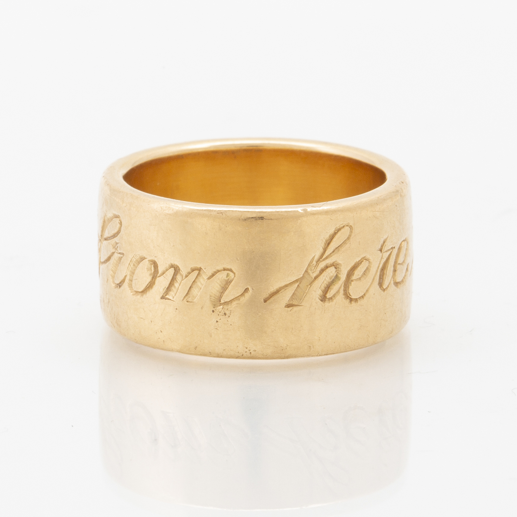 Efva Attling ring 18K guld "From here to eternity"bredaste modellen, 10 ...