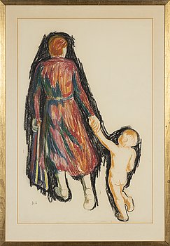 Nils Nilsson, pastel, signed. - Bukowskis