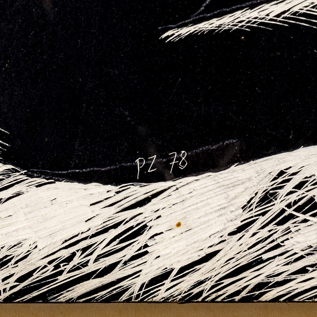 Petter Zennström, skrapkartong signerad och daterad 78. - Bukowskis