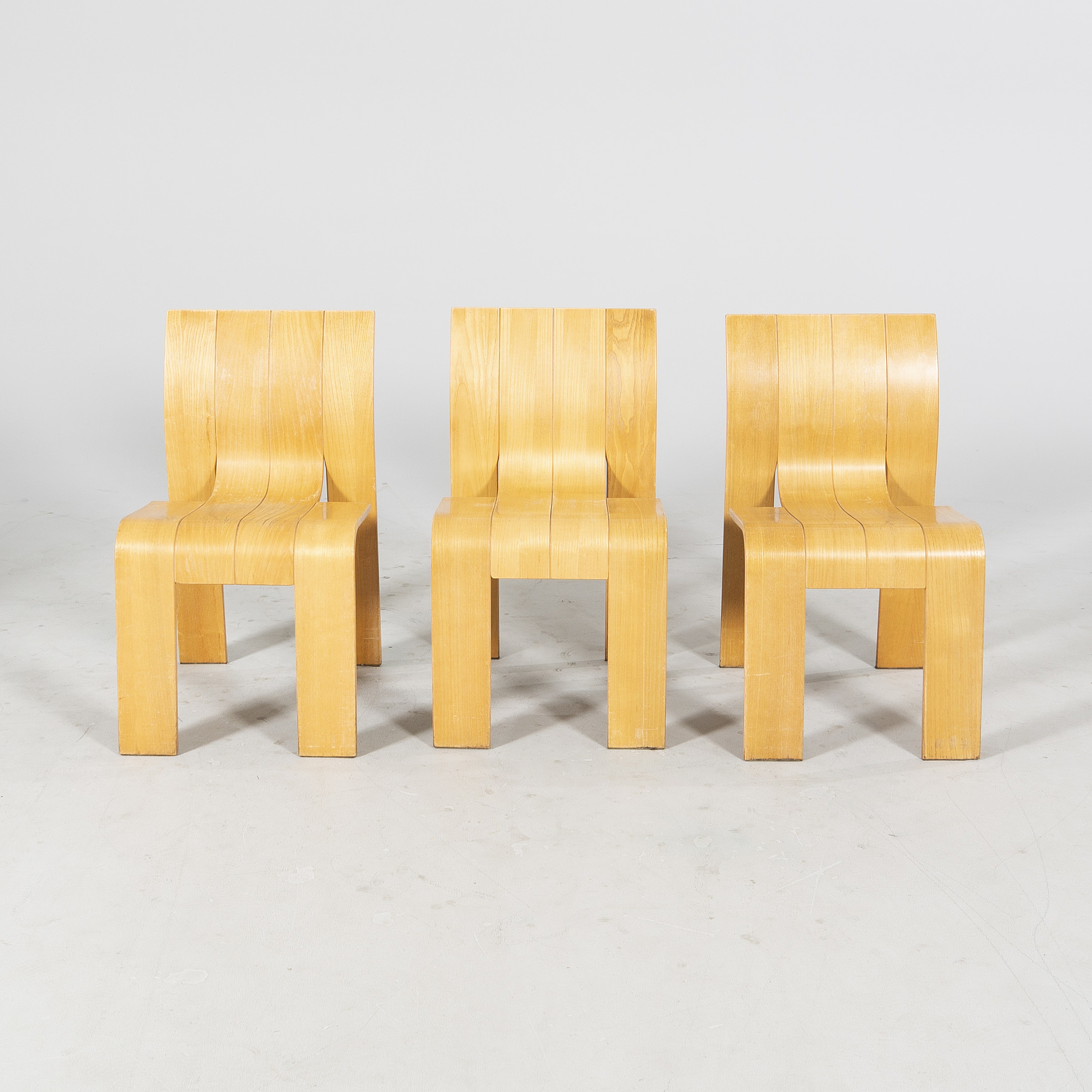 Gijs Bakker, stolar 6 st "Strip" för Castelijn Nederländerna 1970-tal ...