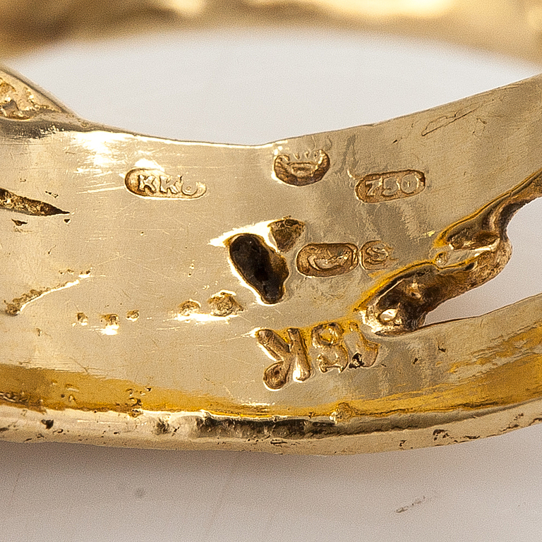 An 18K gold ring. Finnish import marks. - Bukowskis