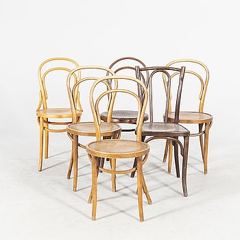 Stolar 6 st olika 1900-talets början. - Bukowskis