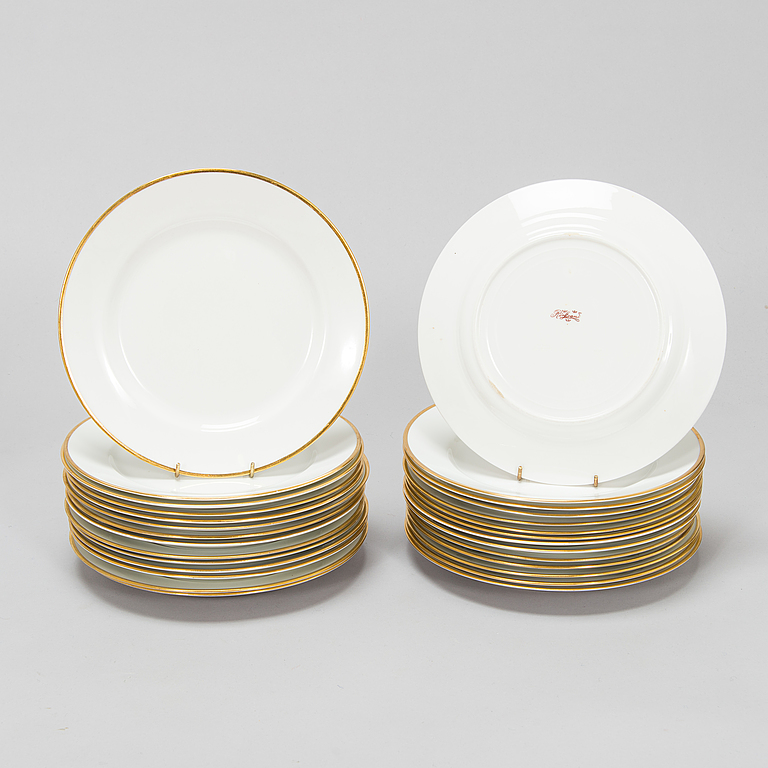 A 81-piece porcelain 'Empire' dinnerware for Rörstrand Sweden. - Bukowskis