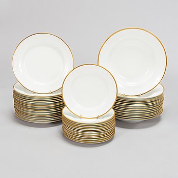 A 81-piece porcelain 'Empire' dinnerware for Rörstrand Sweden. - Bukowskis