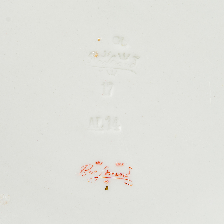 A 81-piece porcelain 'Empire' dinnerware for Rörstrand Sweden. - Bukowskis