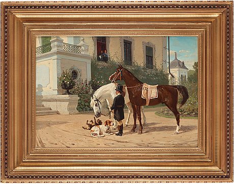 Gustaf Brandelius, Waiting for the riders. - Bukowskis