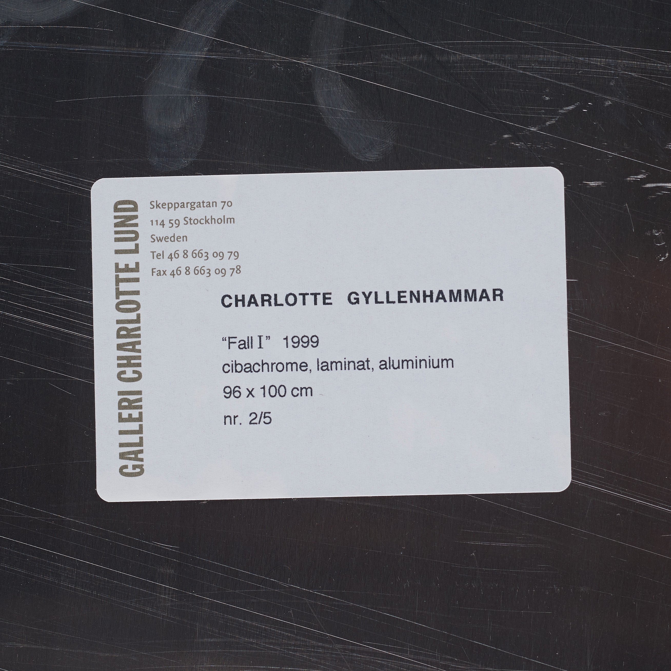 Charlotte Gyllenhammar, "Fall I", 1999. - Bukowskis