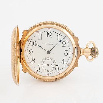 Waltham, pocket watch, hunter, 40 mm. - Bukowskis