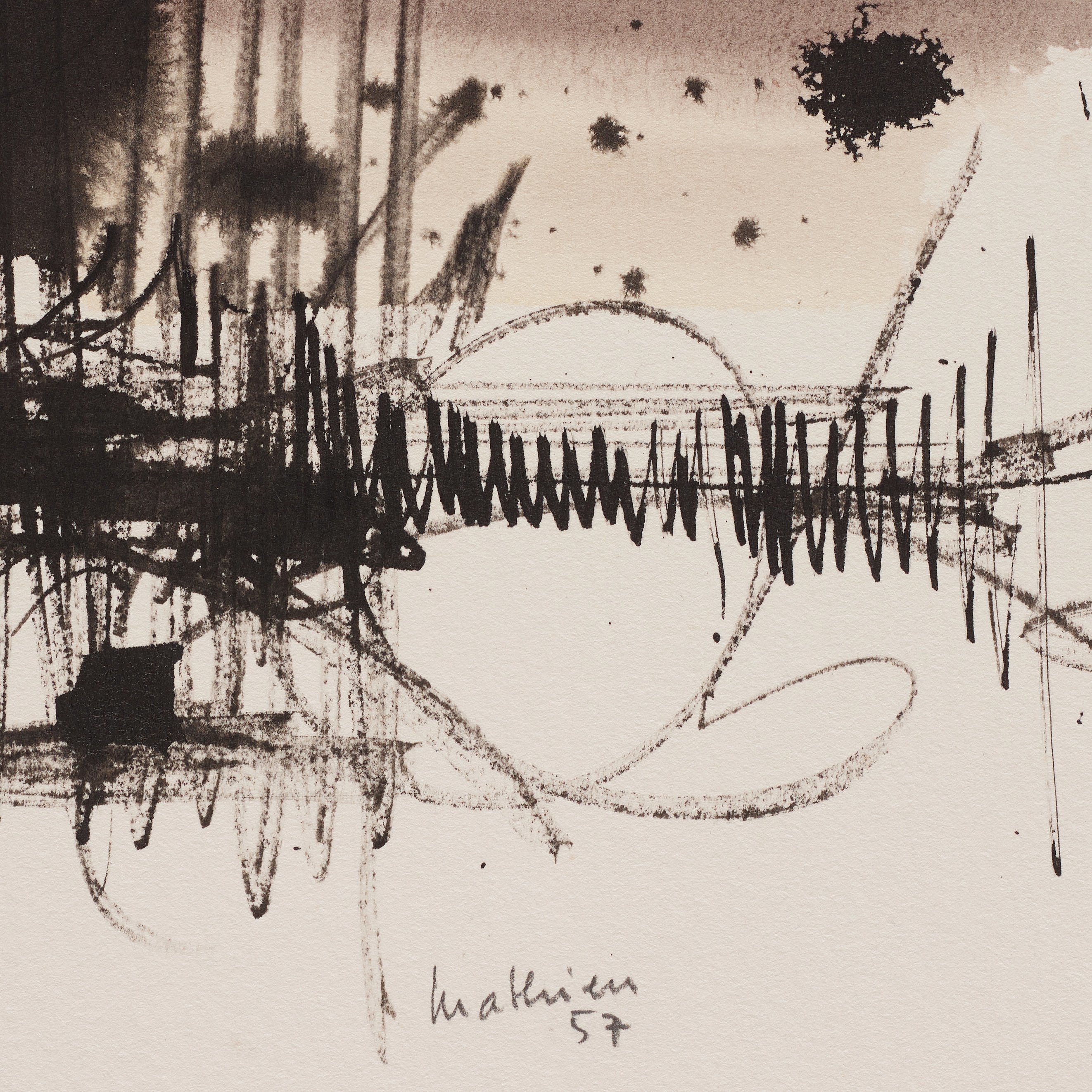 Georges Mathieu, Untitled. - Bukowskis