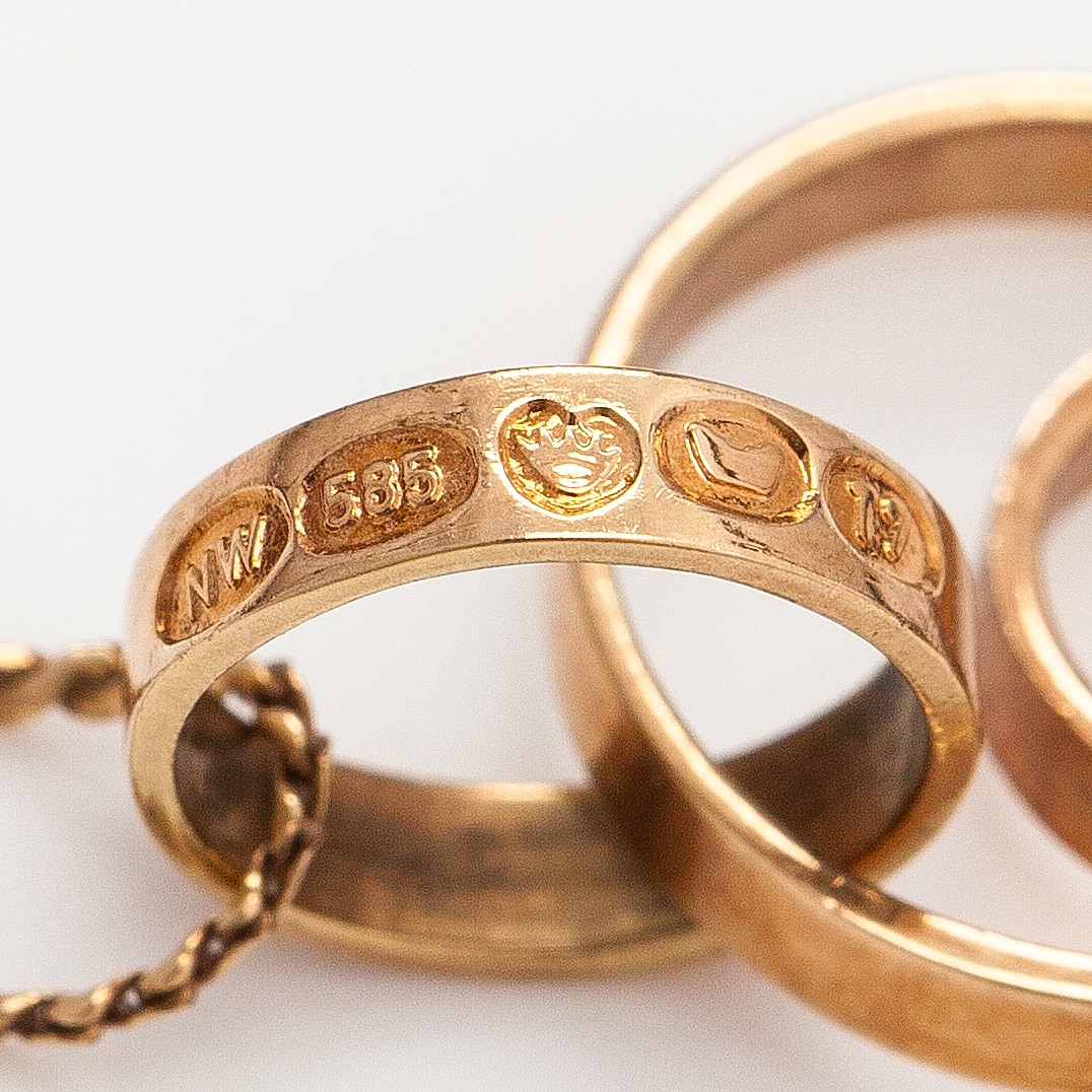 Halsband, 14K guld och ametist. Westerback, Helsingfors 1972. - Bukowskis