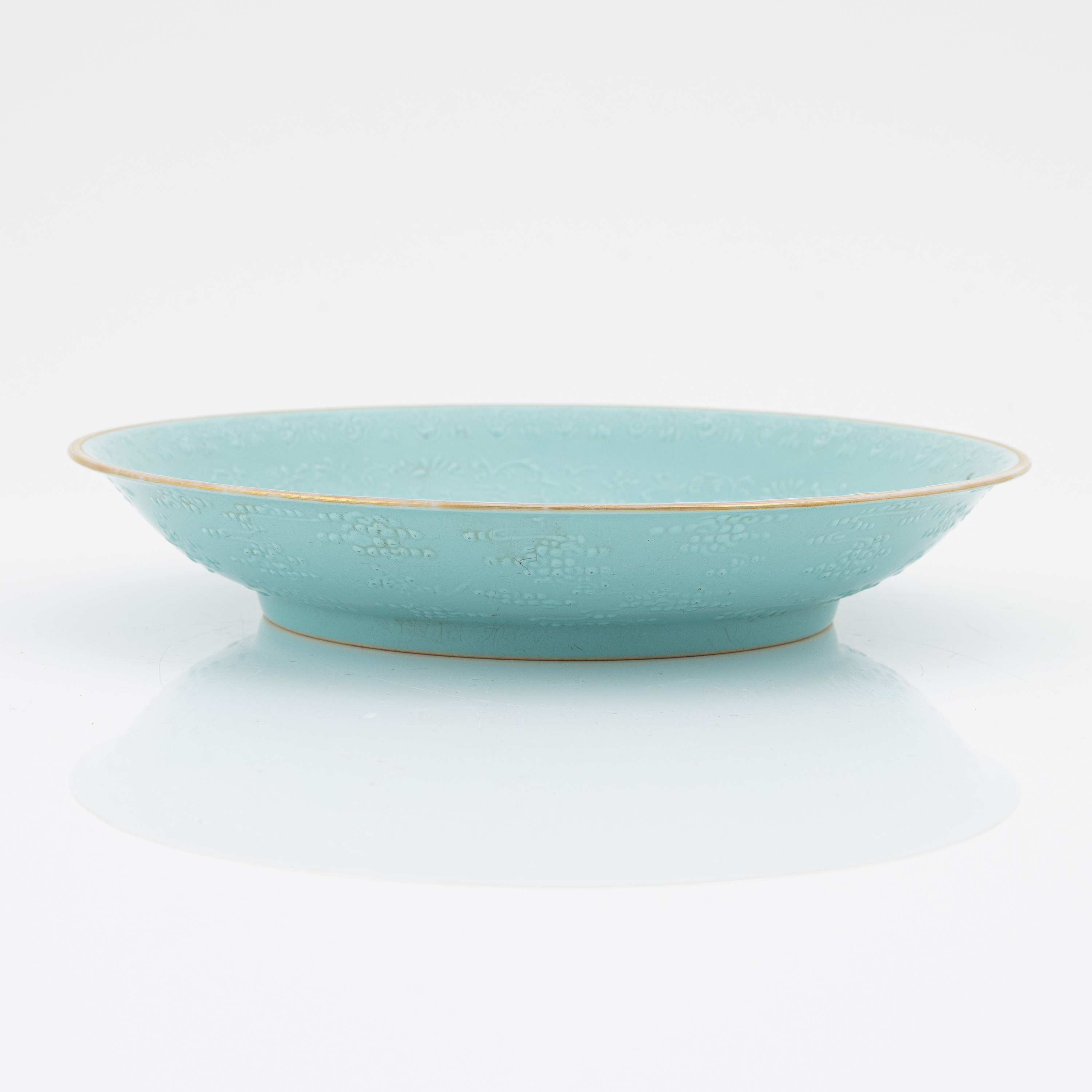 A Chinese turquoise dish, 20th century. - Bukowskis