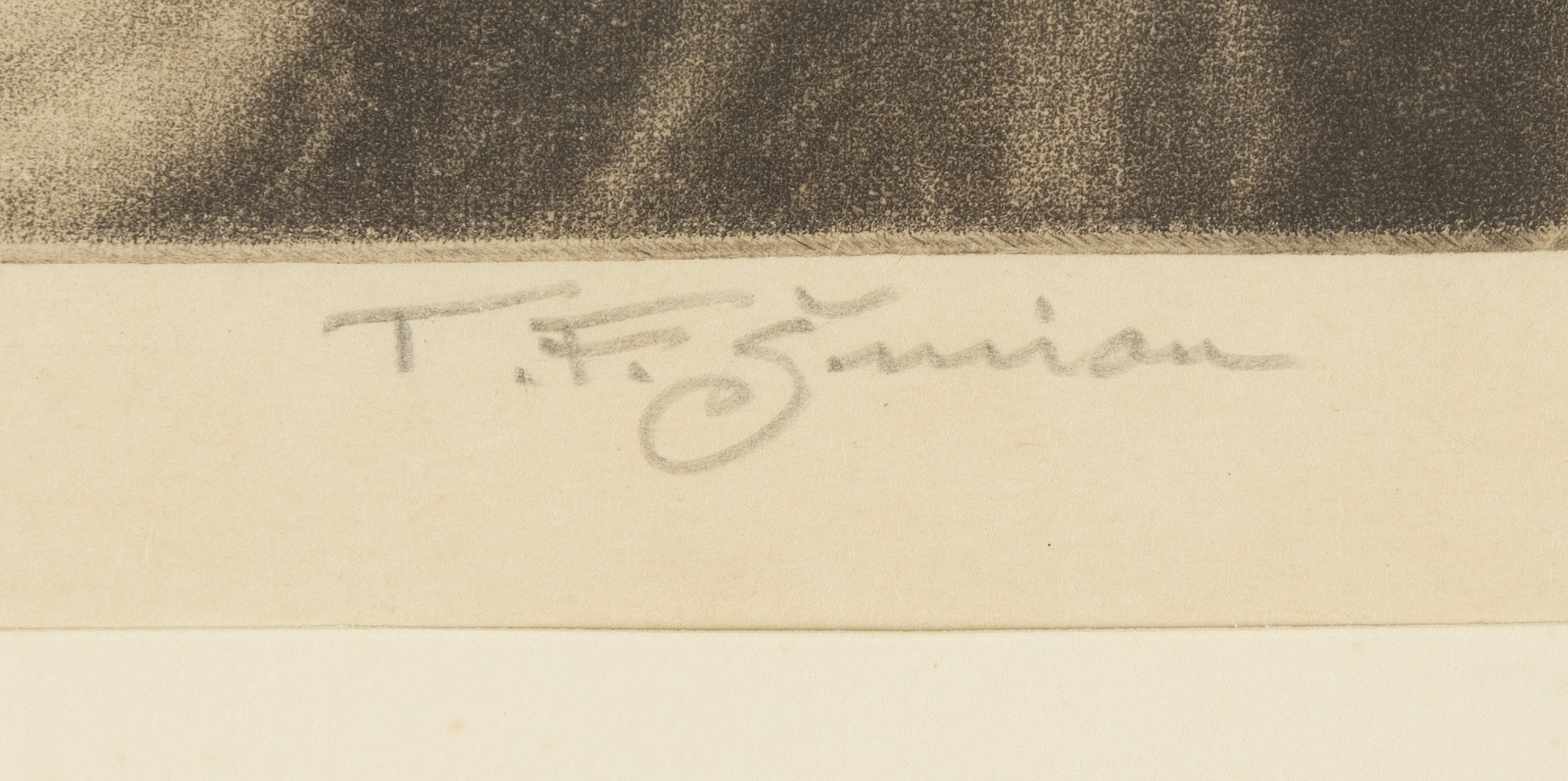 Tavík František Šimon, mezzotintetsning, signerad T. F. Simon med ...