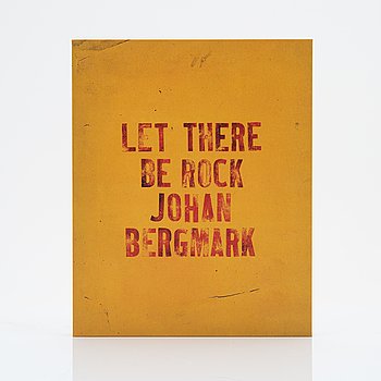 Johan Bergmark, Bibliophile, "Let there be rock" including CD signel ad ...