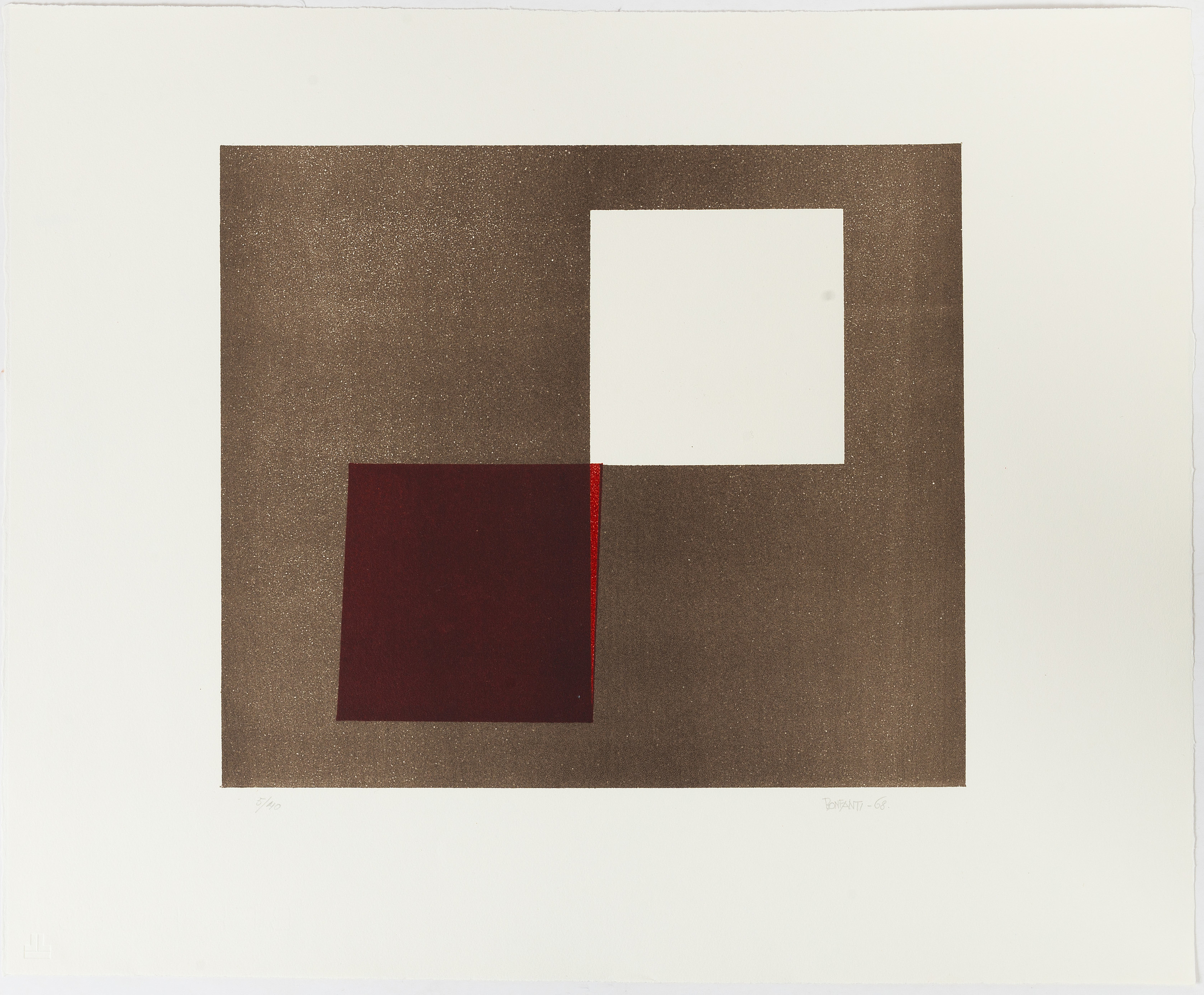 Arturo Bonfanti, portfolio with 6 lithographs in colours, 1968, signed ...