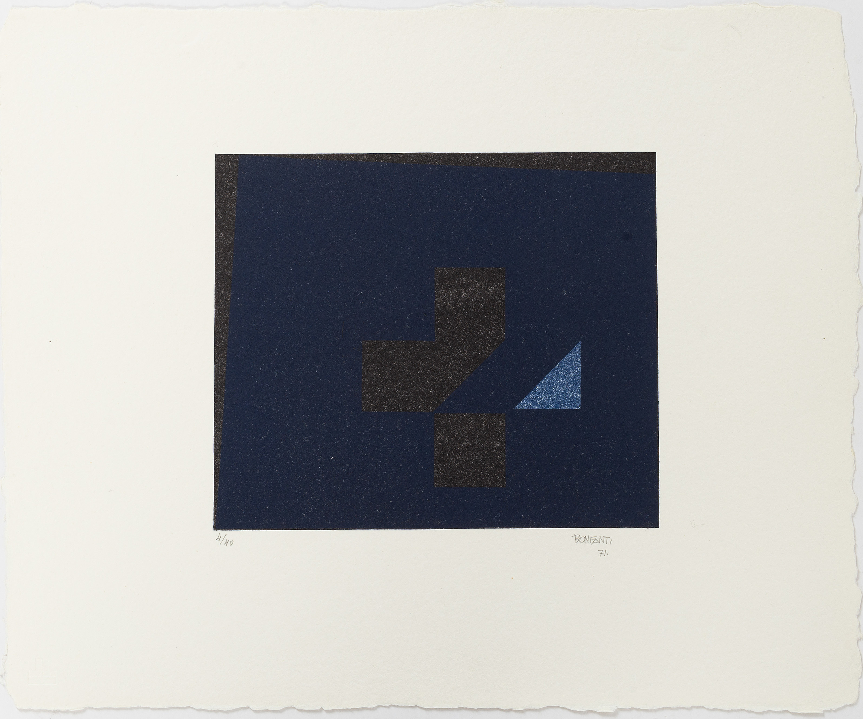 Arturo Bonfanti, portfolio with 6 lithographs in colours, 1971, signed ...