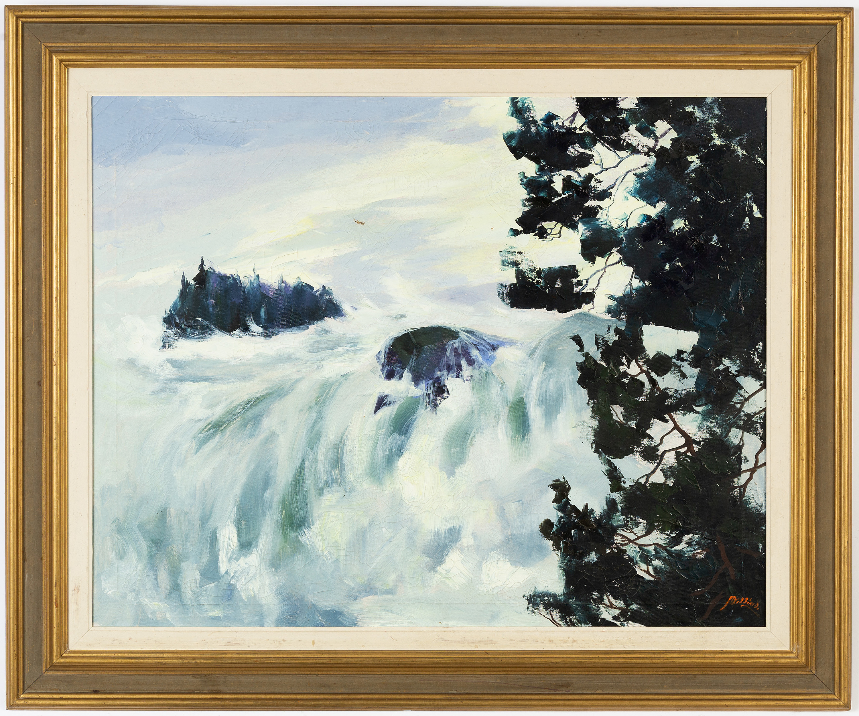 Axel Lind, oil on canvas, signed. - Bukowskis