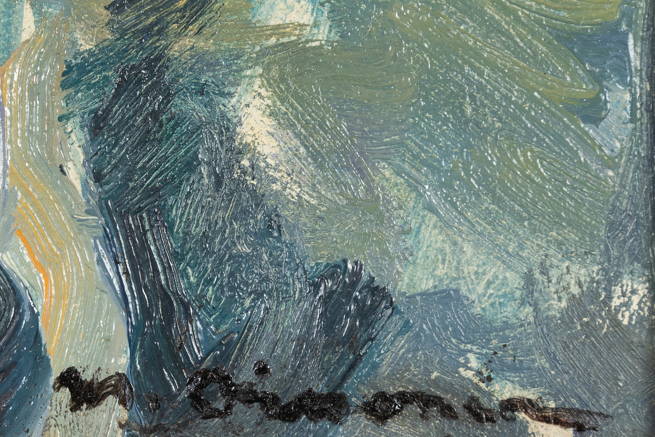 Mikko Oinonen, oil on panel, signed. - Bukowskis