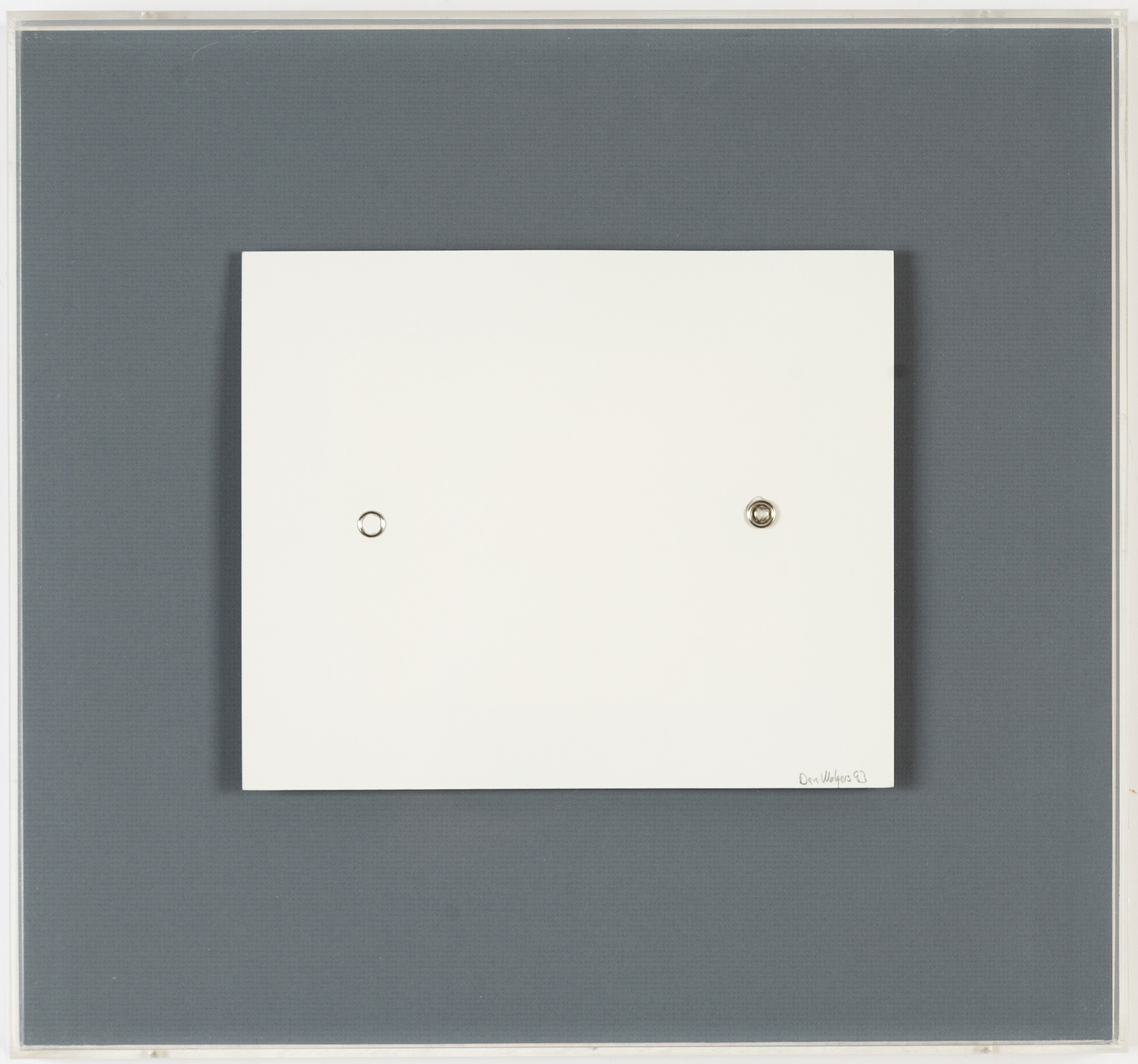 Dan Wolgers, signed and dated 1993. Mixed media on paper in acrylic ...