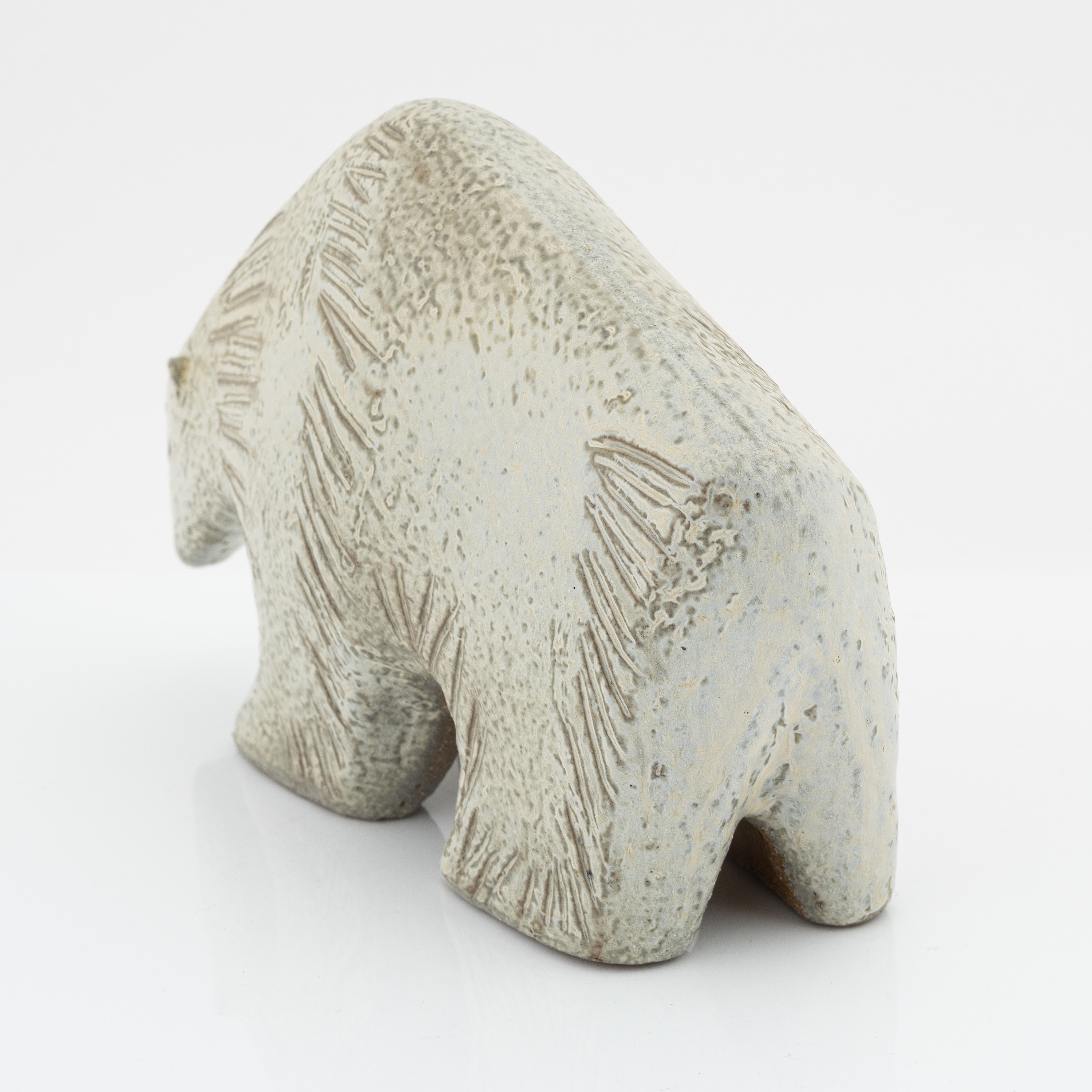 Lisa Larson, a stoneware polar bear figurine, Gustavsberg, Sweden. - Bukowskis