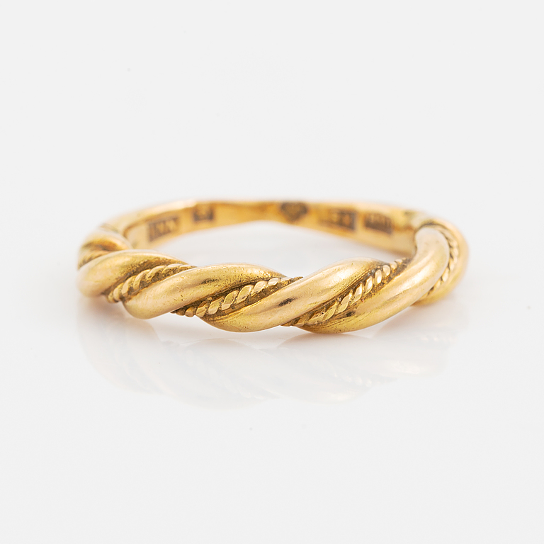 18K gold ring. - Bukowskis
