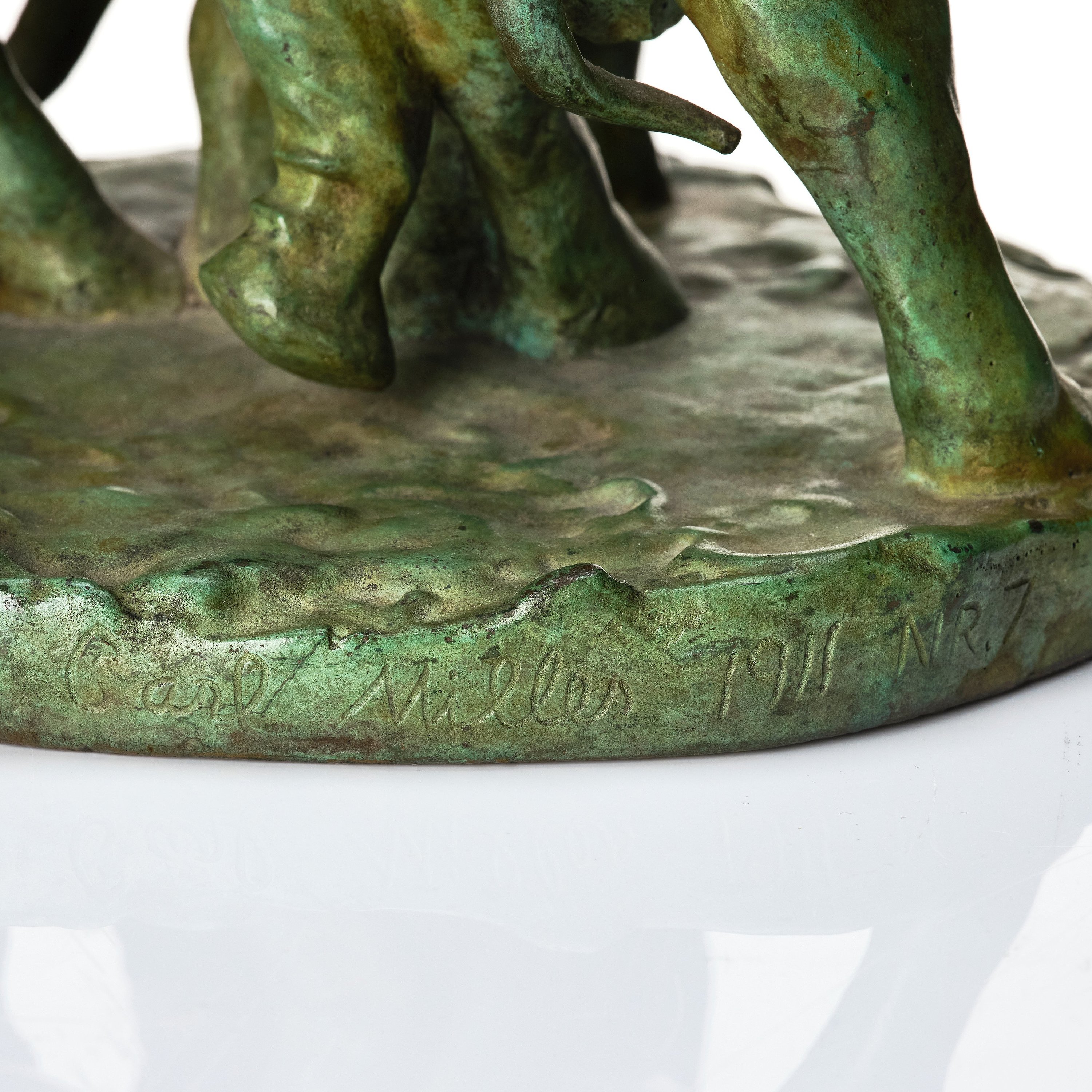 Carl Milles, Playing elephants. - Bukowskis