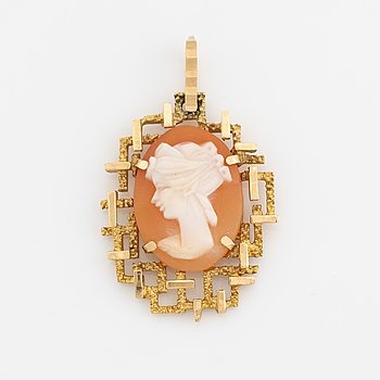 Gold and shell cameo. - Bukowskis