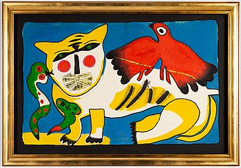 Beverloo Corneille, aquagravyr, 1997, signerad 57/60. - Bukowskis