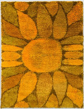 Ritva Puotila, Finnish rya-rug for Oy Finnrya Ab. 175 x 134 cm. - Bukowskis