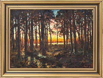 Gottfrid Kallstenius, olja på duk signerad. - Bukowskis