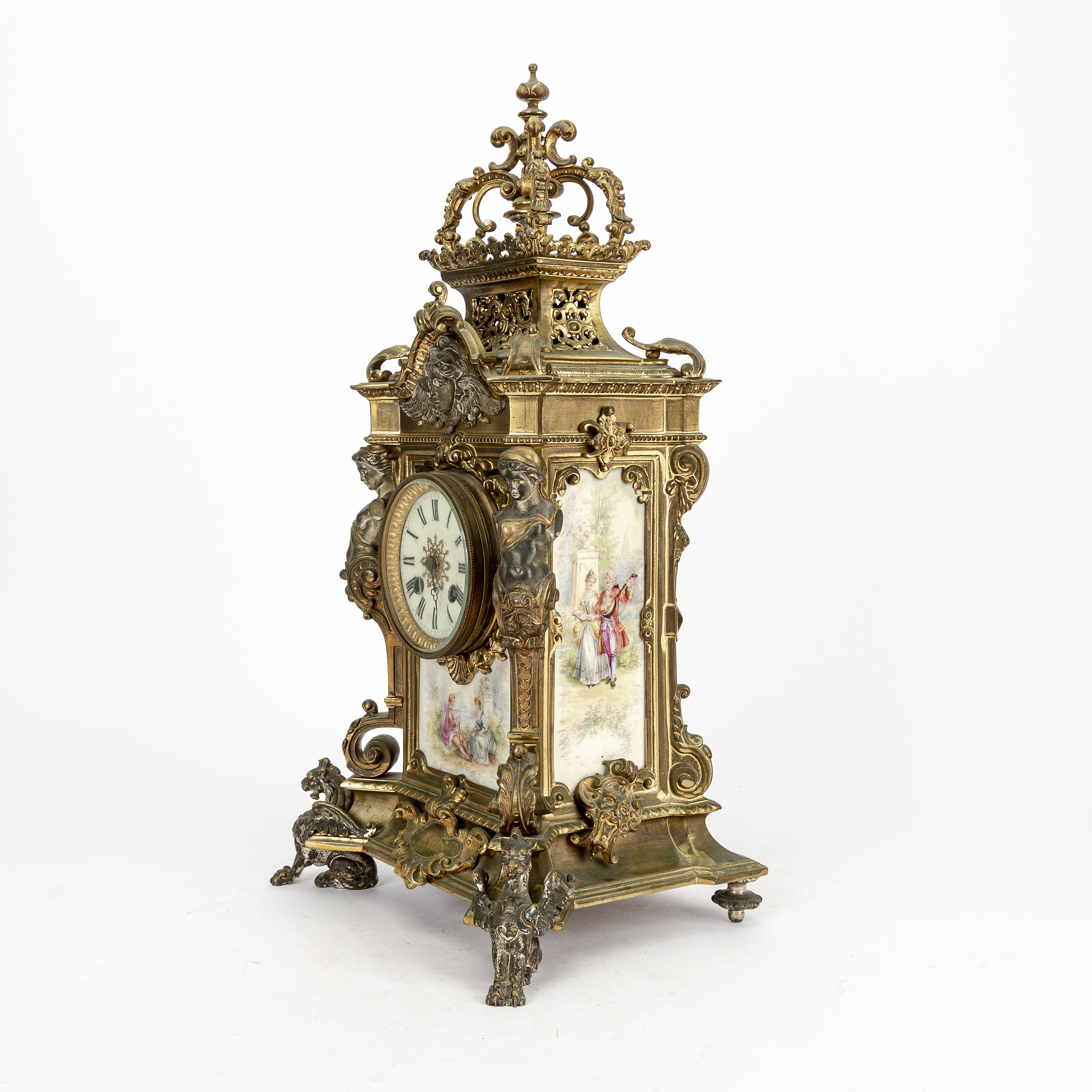 A Neo Renaissance table clock around 1900. - Bukowskis