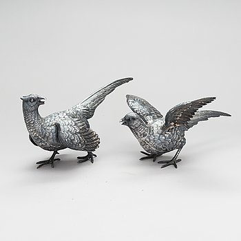 Two silver birds, Germany first half of the 20th century. - Bukowskis