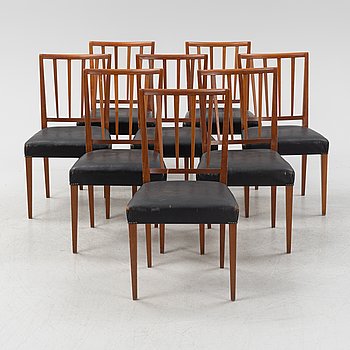 Josef Frank, stolar, 8 st, modell 815, Firma Svenskt Tenn, 1940/50-tal ...